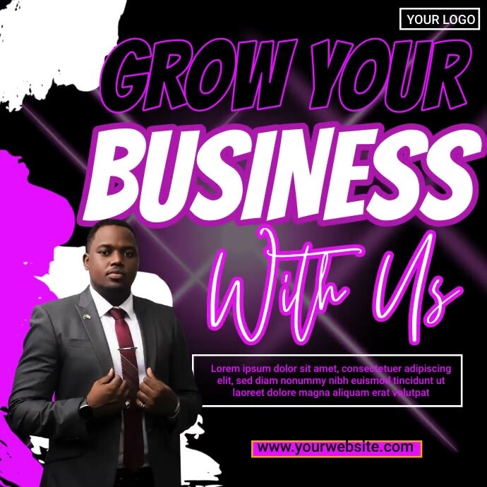 Grow your business advertisement Template | PosterMyWall