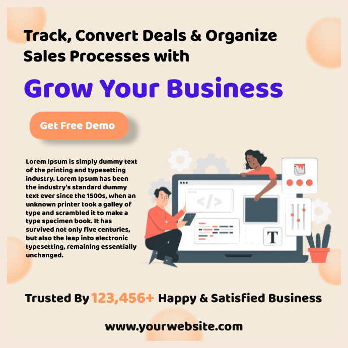 Plantilla de Grow Your Business | PosterMyWall