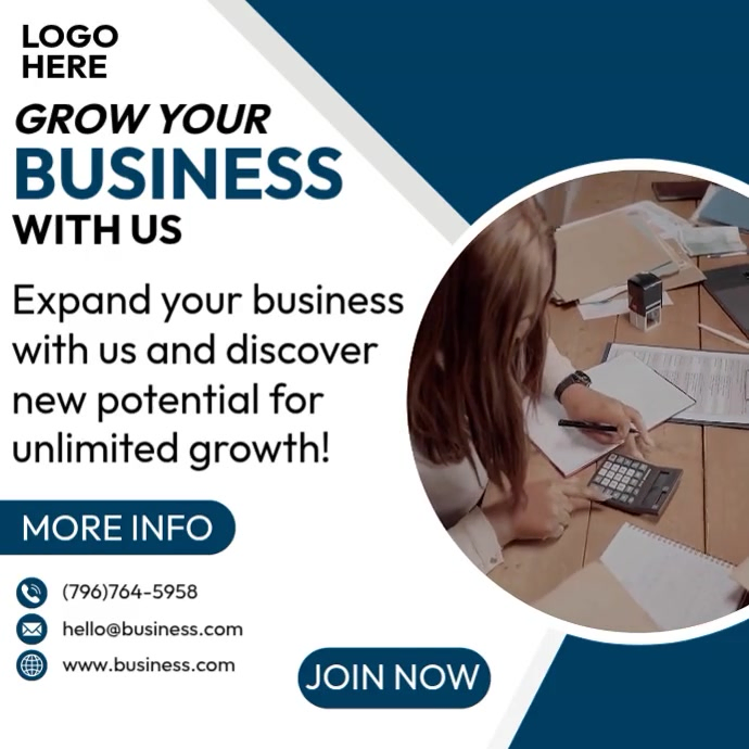 Grow Your Business Template | PosterMyWall