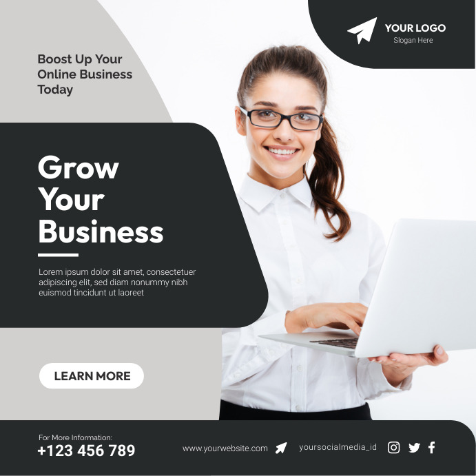 Grow Your Business Poster Template | PosterMyWall