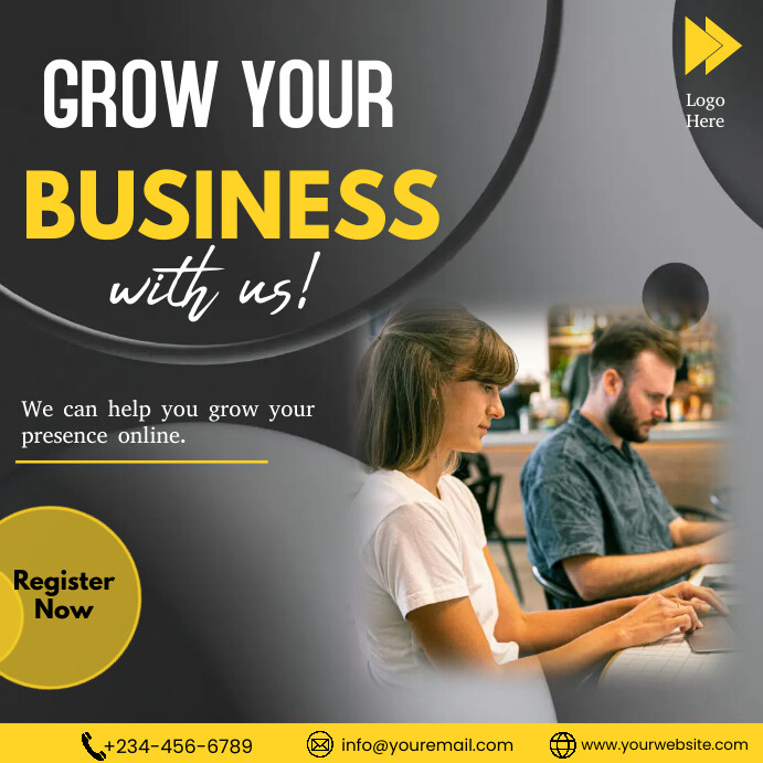 Grow your businesses Template | PosterMyWall