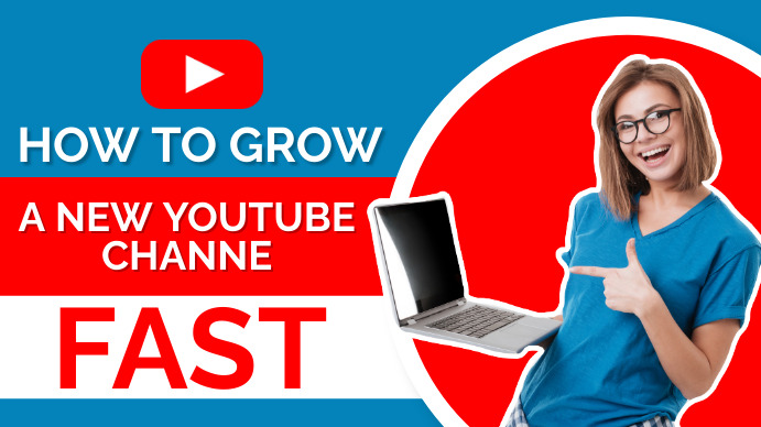 Copy of Grow YouTube Channel Thumbnail Templates | PosterMyWall