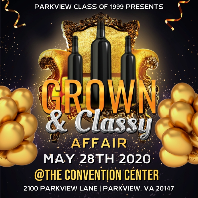GROWN & CLASSY PARTY CLUB FLYER TEMPLATE | PosterMyWall