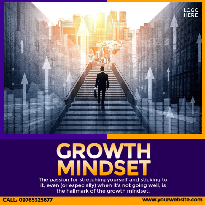 Growth Mindset-skabelon | PosterMyWall