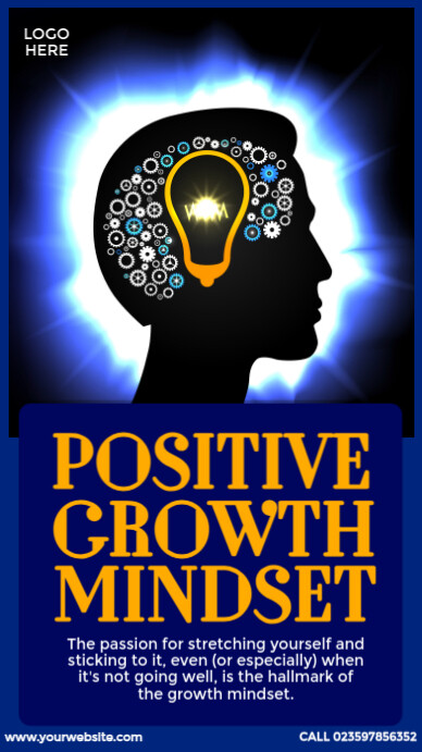 Growth Mindset Template | PosterMyWall