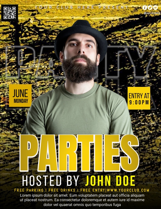 Copy of Grudge Party Design | PosterMyWall