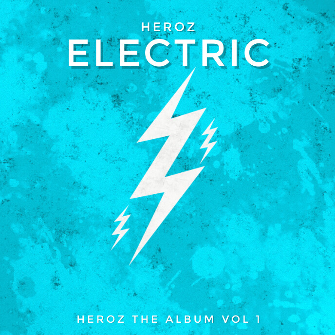 Copy of Grunge Blue Abstract Album Cover | PosterMyWall