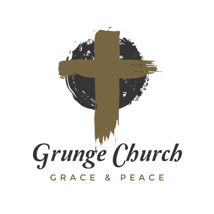 Grunge Church Logo Template | PosterMyWall