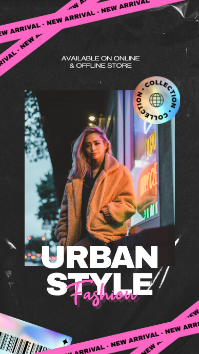 Grunge Fashion Urban Style Instagram Story Template | PosterMyWall
