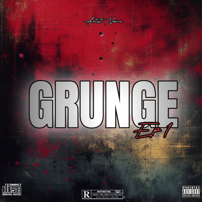 Grunge mixtape cover Template | PosterMyWall