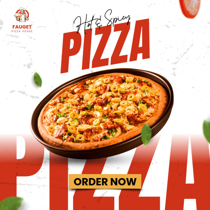 Grunge Pizza Menu Pos Instagram Template | PosterMyWall