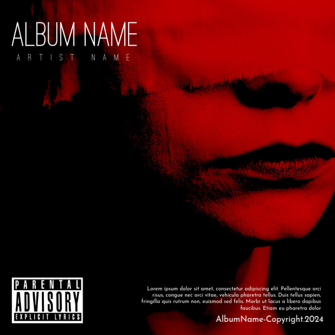 Grunge Red Sampul Album Template | PosterMyWall