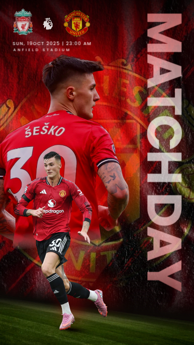 Grunge Soccer Match Day Instagram Story Template | PosterMyWall