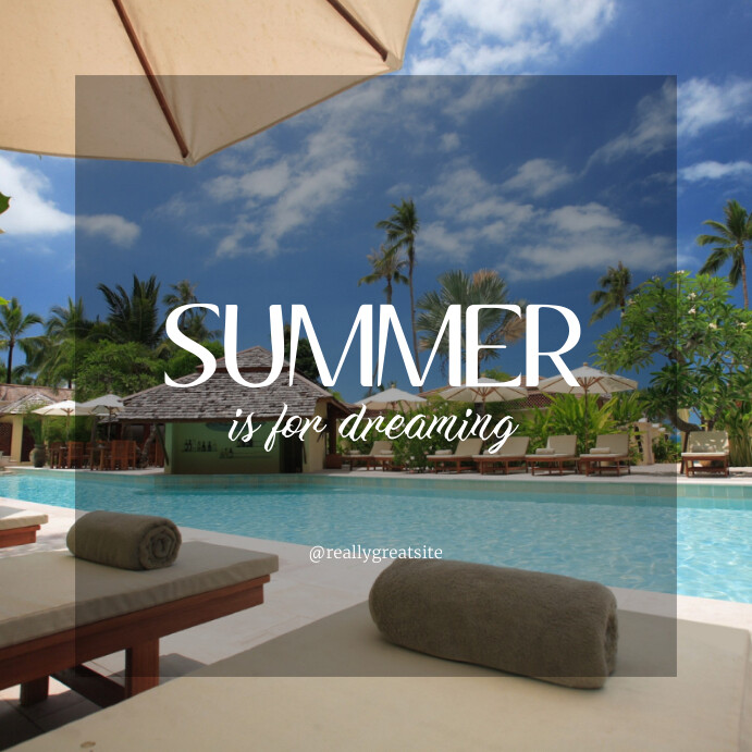 Grunge Summer Hotel Travel Advert Instagram P Template | PosterMyWall