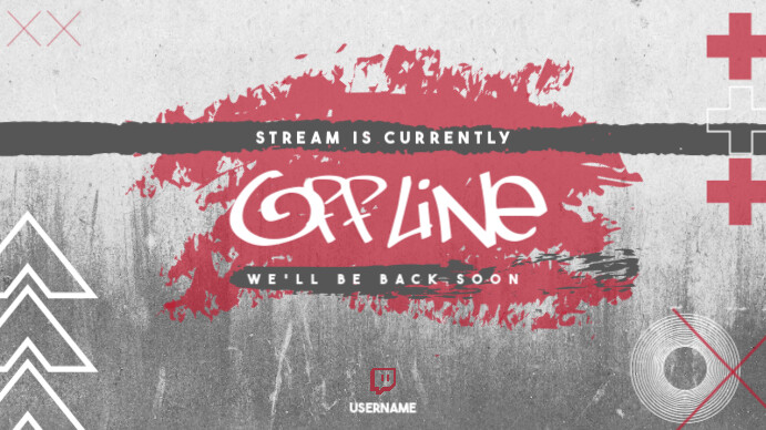 Copy of Grunge Texture Twitch Overlay | PosterMyWall