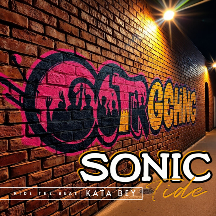 Plantilla de Grunge Urban Wave Surge Album Cover Template For Music ...