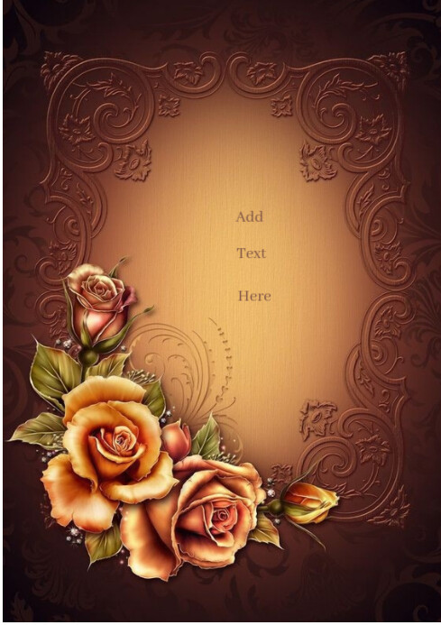 Grunge Vintage Frame A4 Templat | PosterMyWall