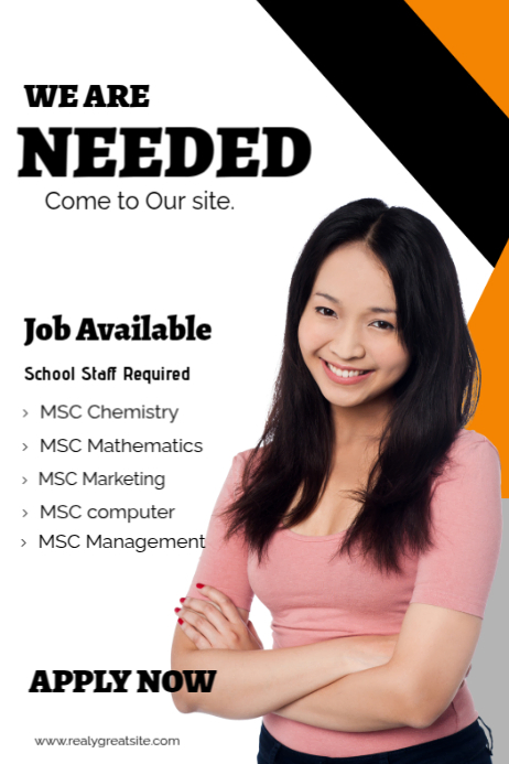 Grunge We Are Needed For New Jobs Flyers 2026 New Poster Template ...