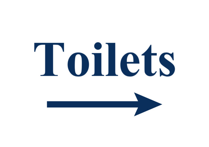 Copy of guest restroom directions sign | PosterMyWall