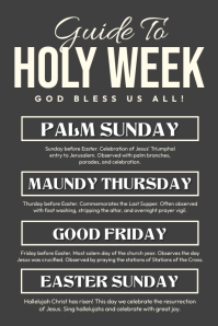 Guide Holy Week Template | PosterMyWall