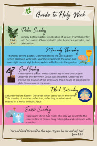 Holy Week Guide Template | PosterMyWall
