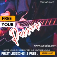 Guitar Lessons Template | PosterMyWall