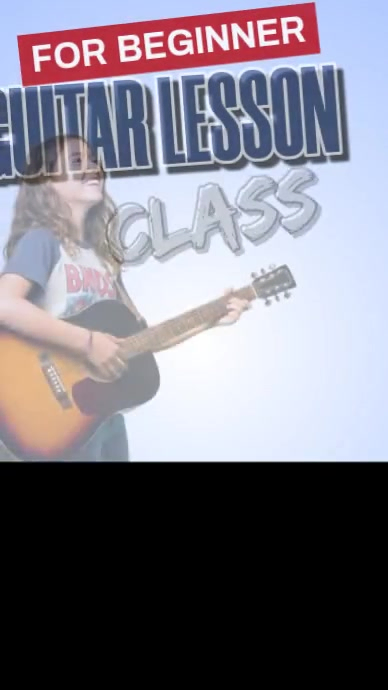 Guitar Class Lesson Template | PosterMyWall