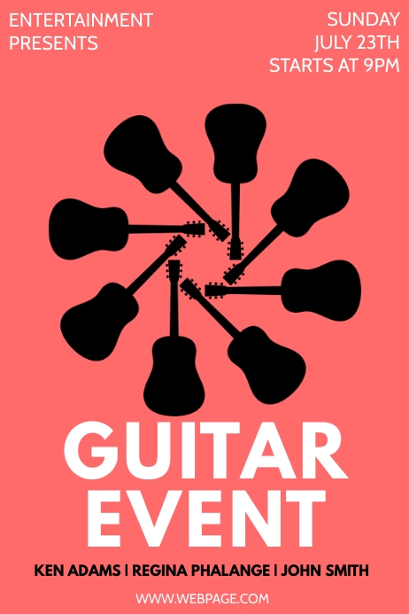 Copy of Guitar Event Flyer Template (2) | PosterMyWall