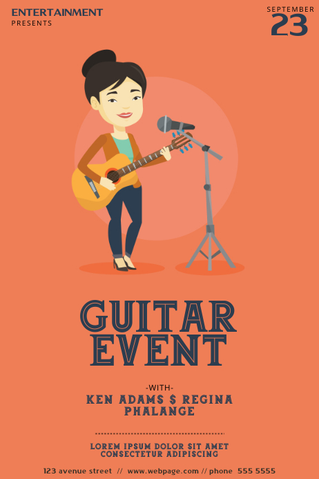 Guitar Event Flyer Template | PosterMyWall