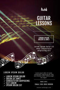 Recorder flute Lessons Flyer Design Template | PosterMyWall