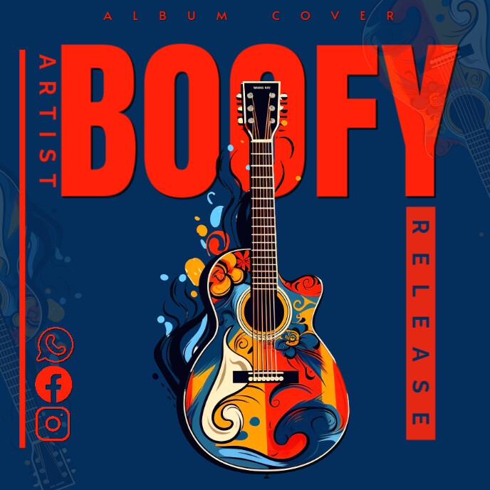 Guitar music album cover Template | PosterMyWall