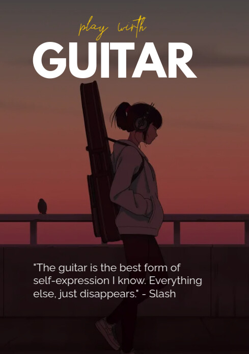 guitar post Template | PosterMyWall