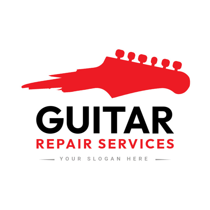 Guitar Repair Logo Template | PosterMyWall