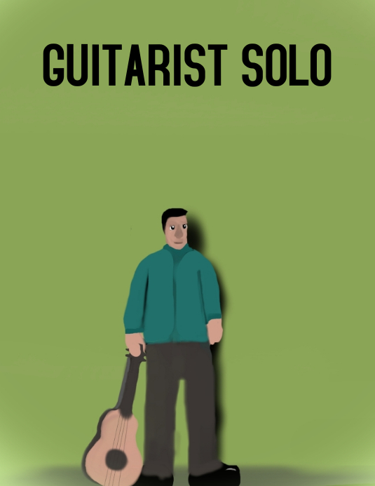 Guitarist solo performance poster Template | PosterMyWall