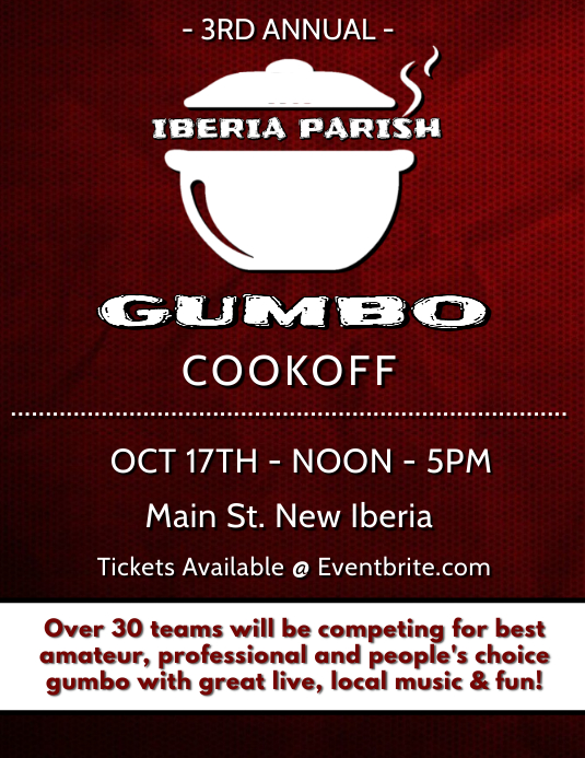 Gumbo Flyer For Church