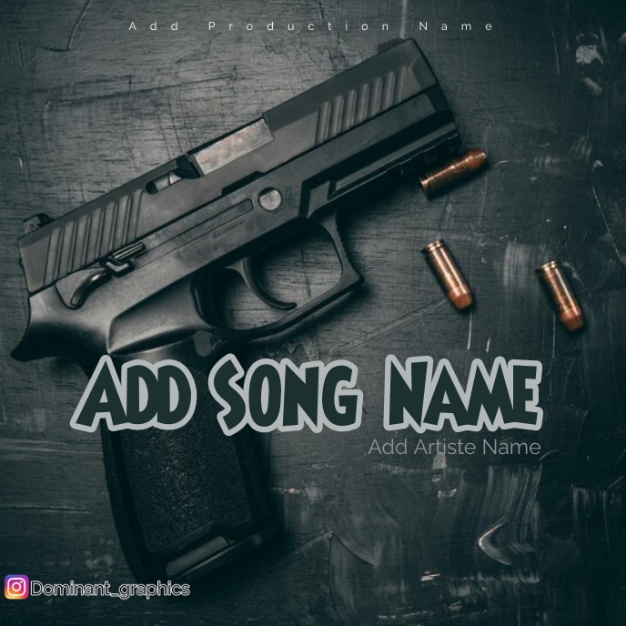 GUN Album Cover Template | PosterMyWall