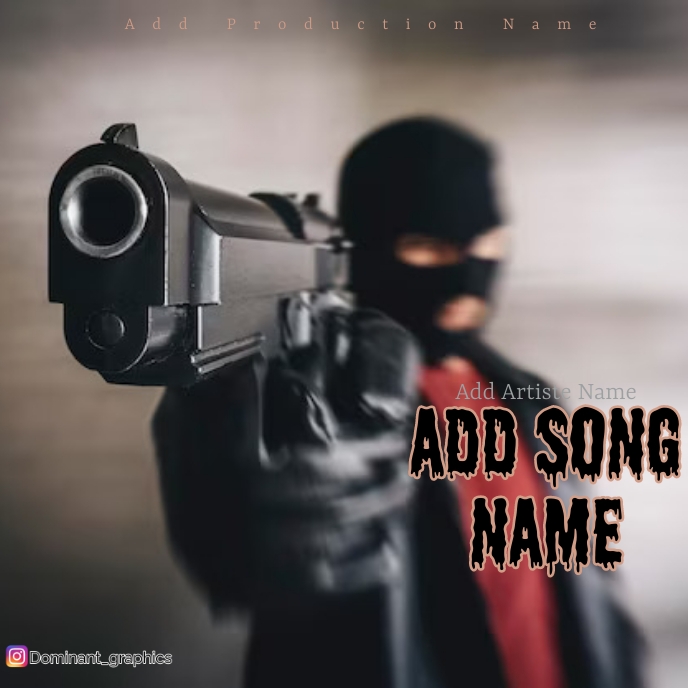 Gun Album Cover Template | PosterMyWall