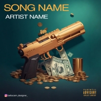 Mixtape Cover Money and Gun Template | PosterMyWall