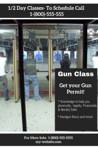 Gun Template | PosterMyWall