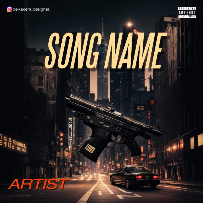gun mixtape cover Template | PosterMyWall