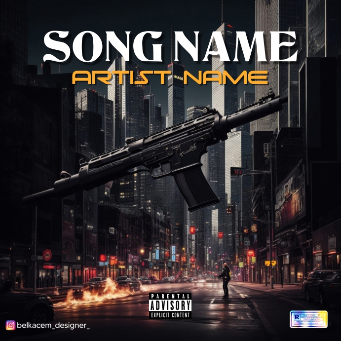 gun mixtape cover Template | PosterMyWall