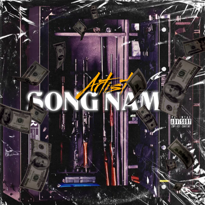 Copy of Gun MONEY Cover music Album trap mixtape rap | PosterMyWall