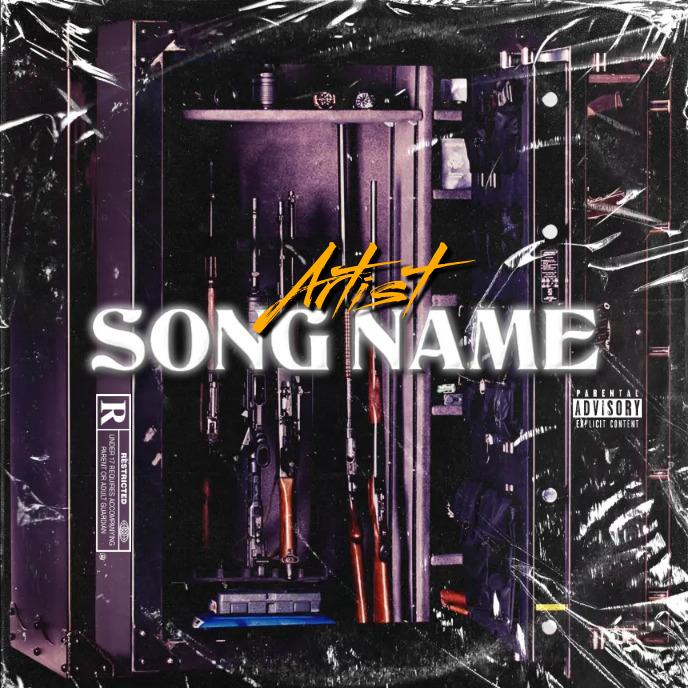 Gun MONEY Cover music Album trap mixtape rap Template | PosterMyWall