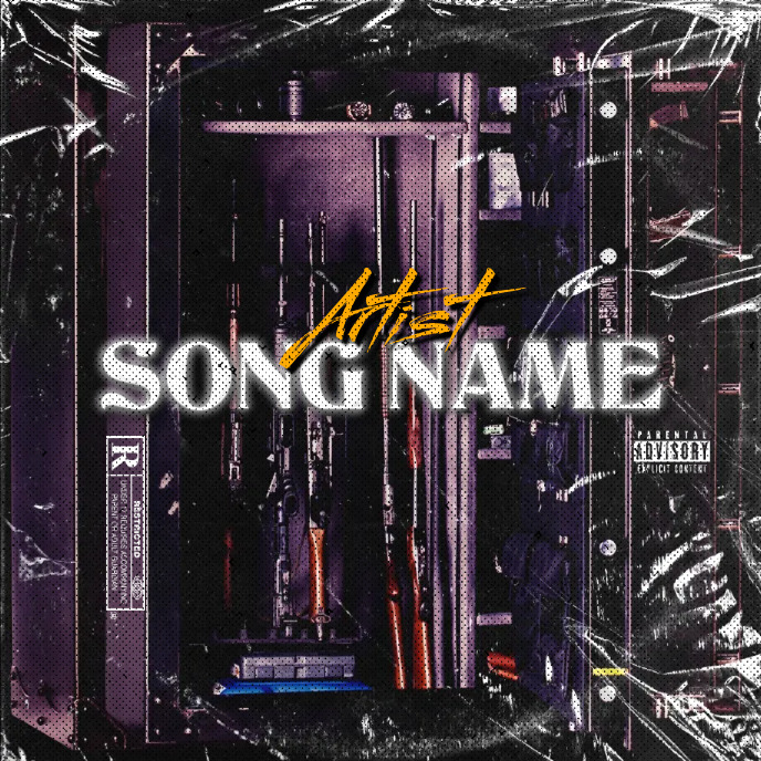 Gun MONEY Cover music Album trap mixtape rap Template | PosterMyWall