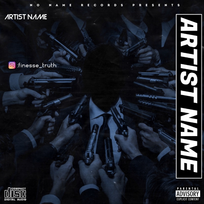 GUNS ALBUM COVER Template | PosterMyWall