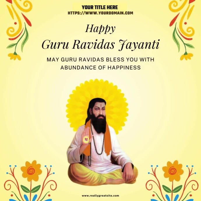 GURU RAVIDAS JAYANTI (1) Template | PosterMyWall