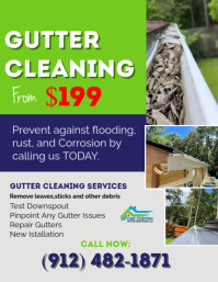 Gutter Cleaning Flyer Template | PosterMyWall