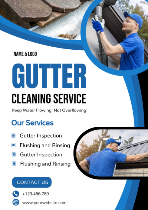 Copy of Gutter Cleaning Service | PosterMyWall
