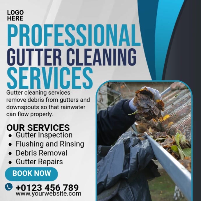 Copy of Gutter Cleaning Services | PosterMyWall