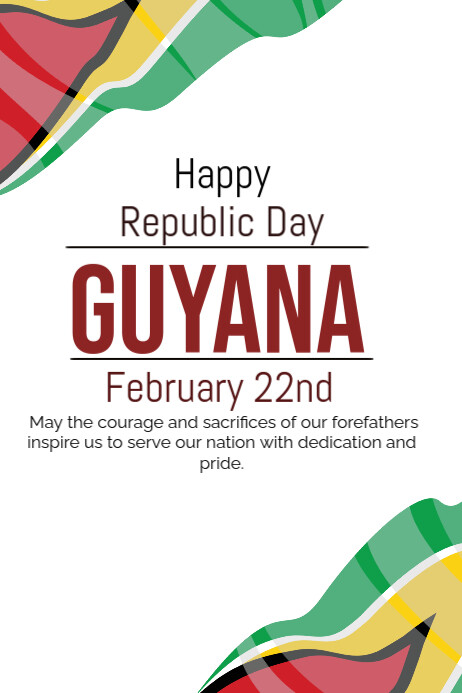 guyana republic day Template | PosterMyWall